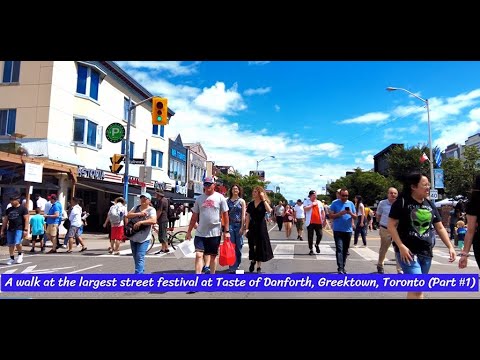 Largest street festival at Taste of Danforth, Greektown, Toronto ...
