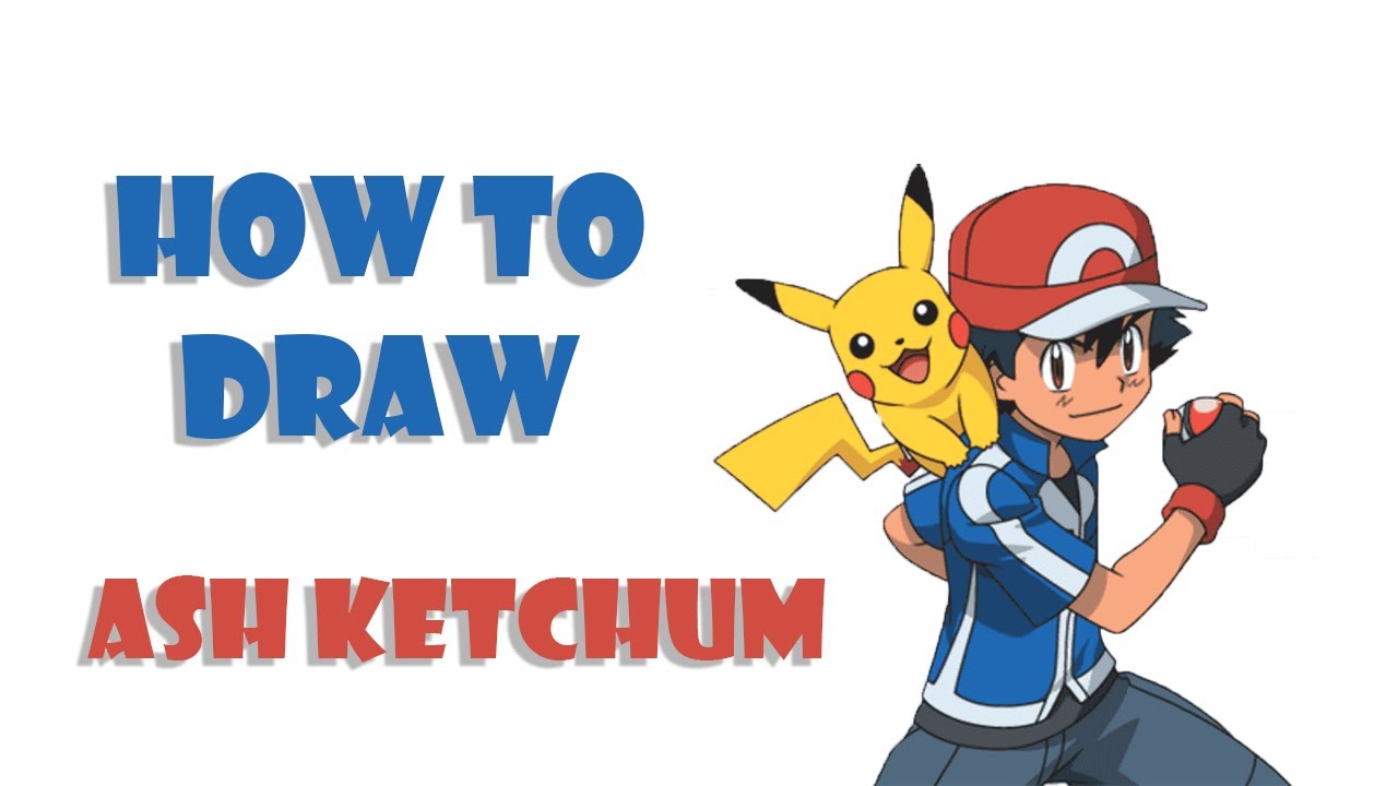 How to Draw Ash Ketchum | Drawing Pokemon - YouTube