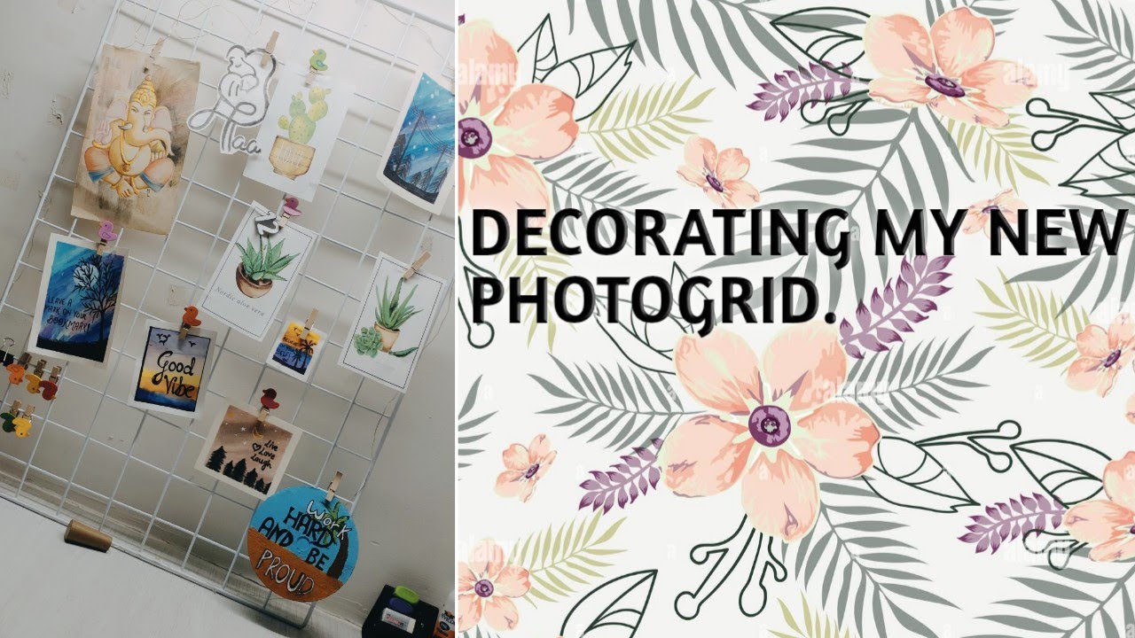 Decorating new Photo Grid. #photogrid #decoration - YouTube
