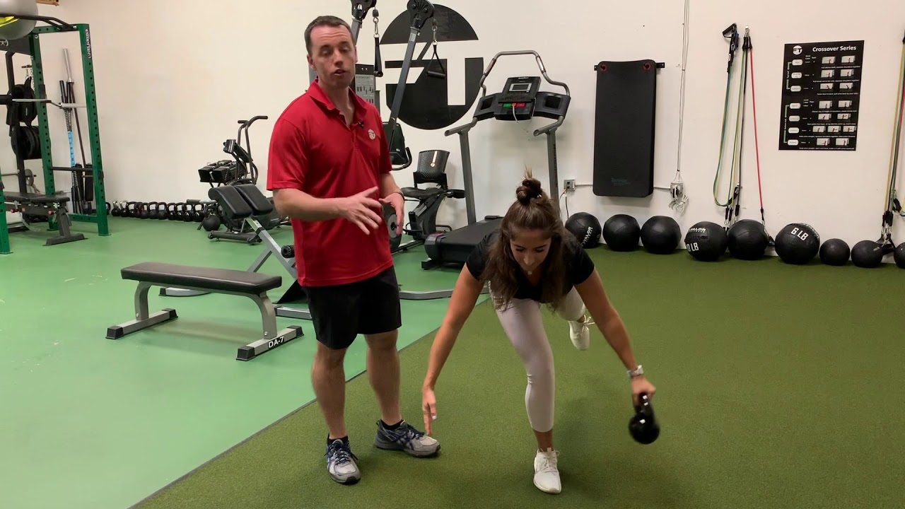 Single Leg T Balance Kettlebell Switches - YouTube