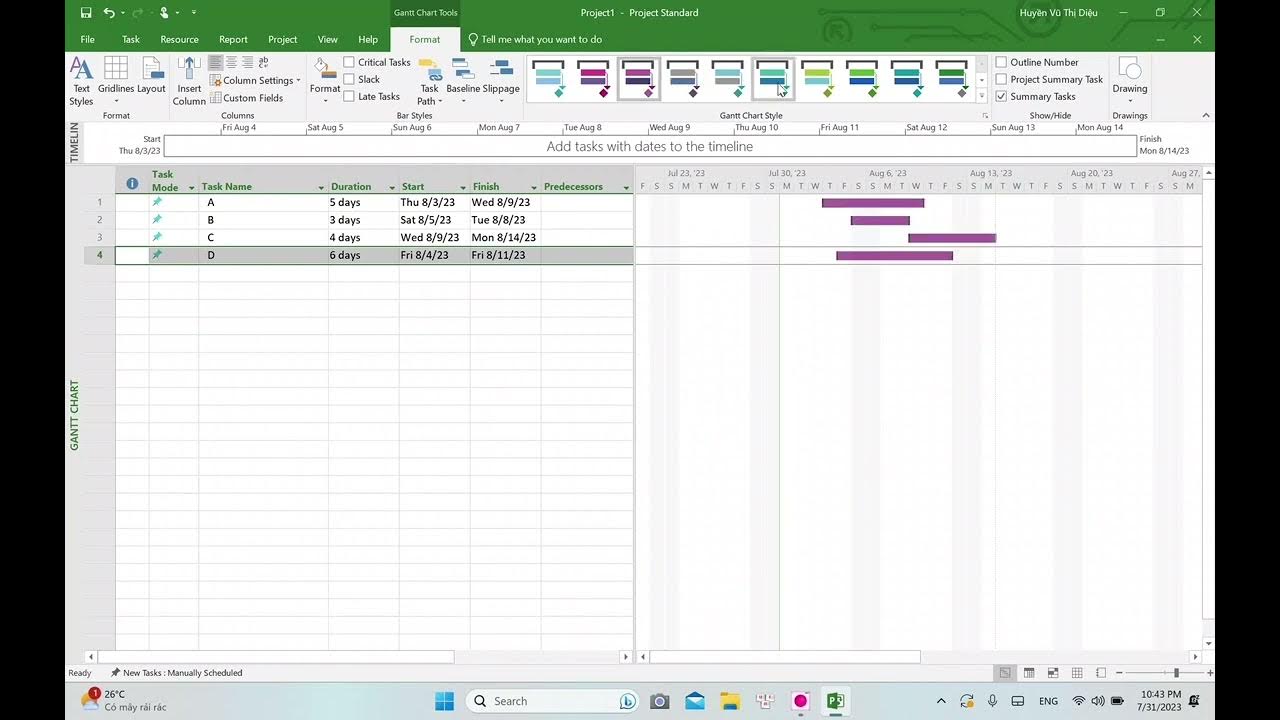 How to use MS Project Tool - YouTube