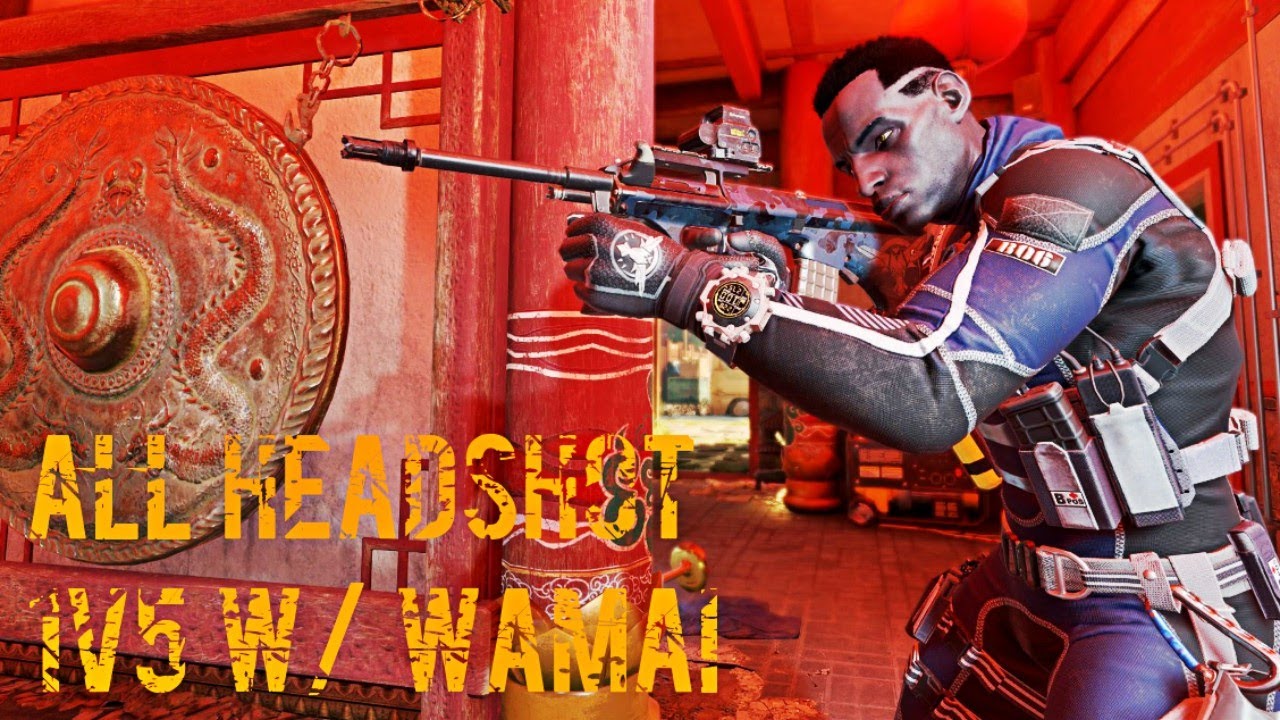 All Headshot 1v5 w/ Wamai - Rainbow Six Siege (PS4) - YouTube