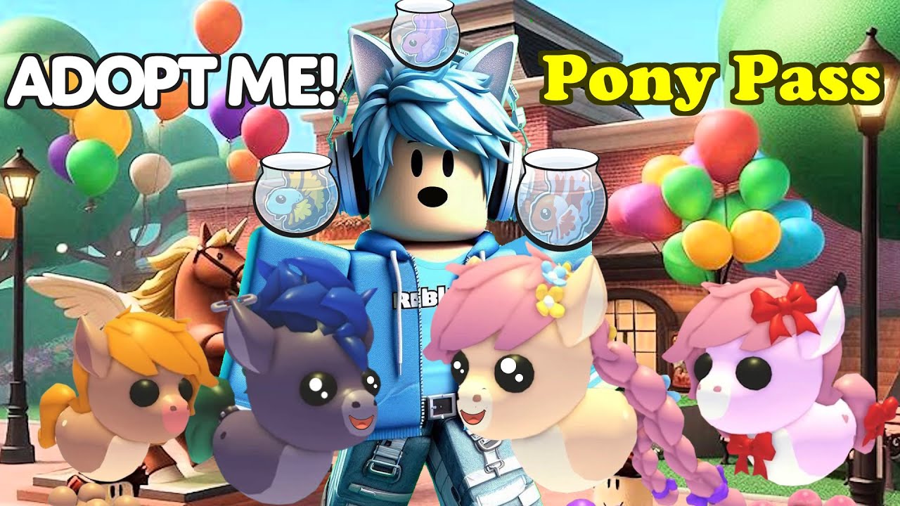Getting EVERY fish AND pony in the new Pony Pass update in Adopt Me ...