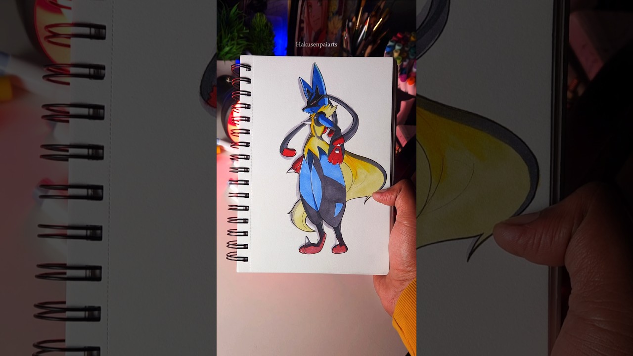 Realistic Mega Lucario Drawing