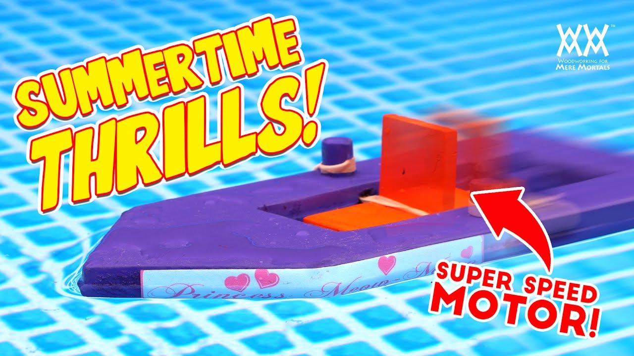 How to Make a Rubber Band Boat Using Hand Tools. - YouTube