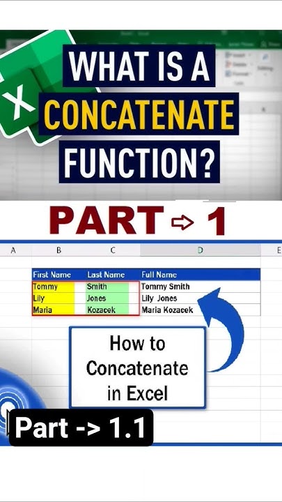 How to Use CONCATENATE Function In Excel #concatenate #excel #shorts # ...