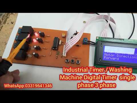 washing Machine Controller / Industrial Timer Pic16F628A Microcontroller - YouTube