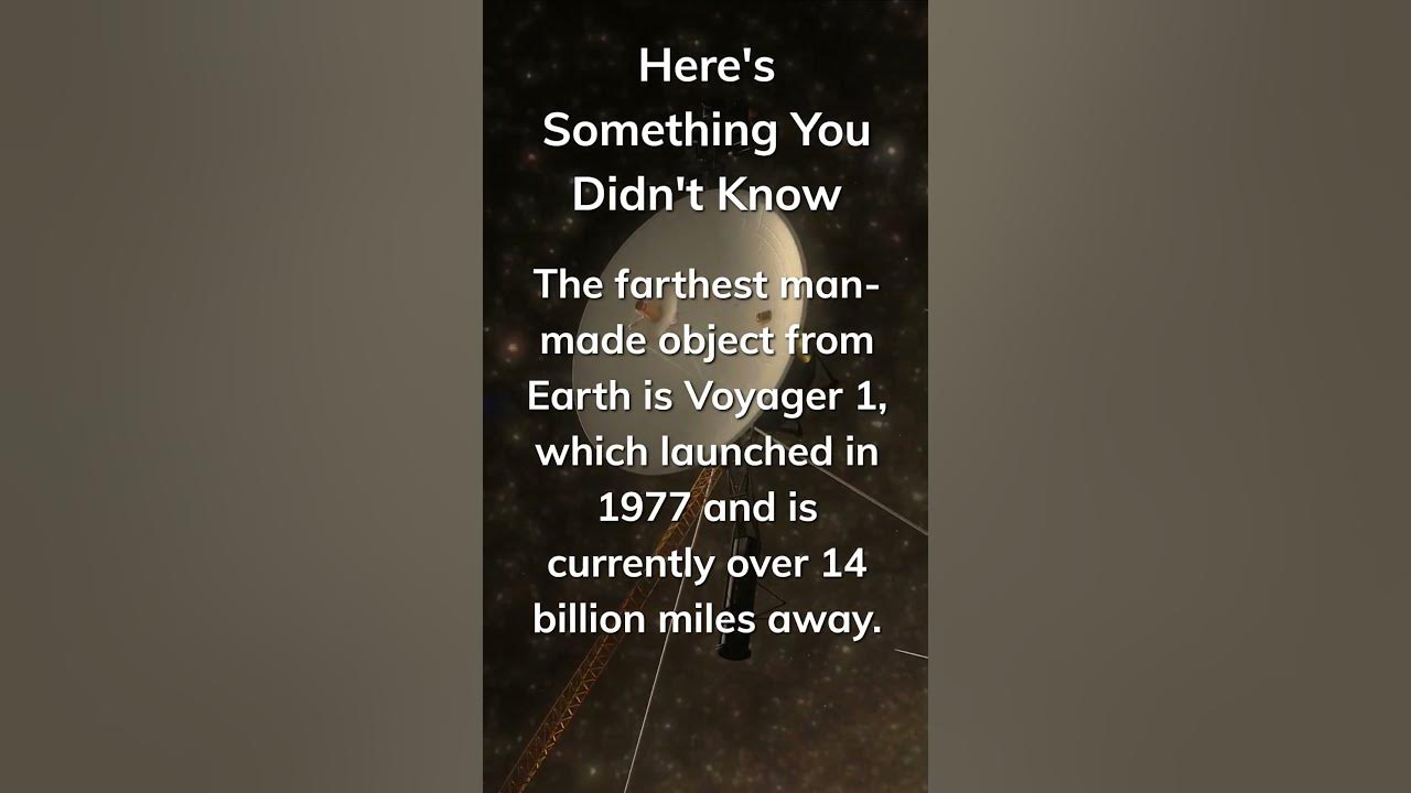Voyager 1: The Farthest Man-Made Object in Space! #shorts #space - YouTube