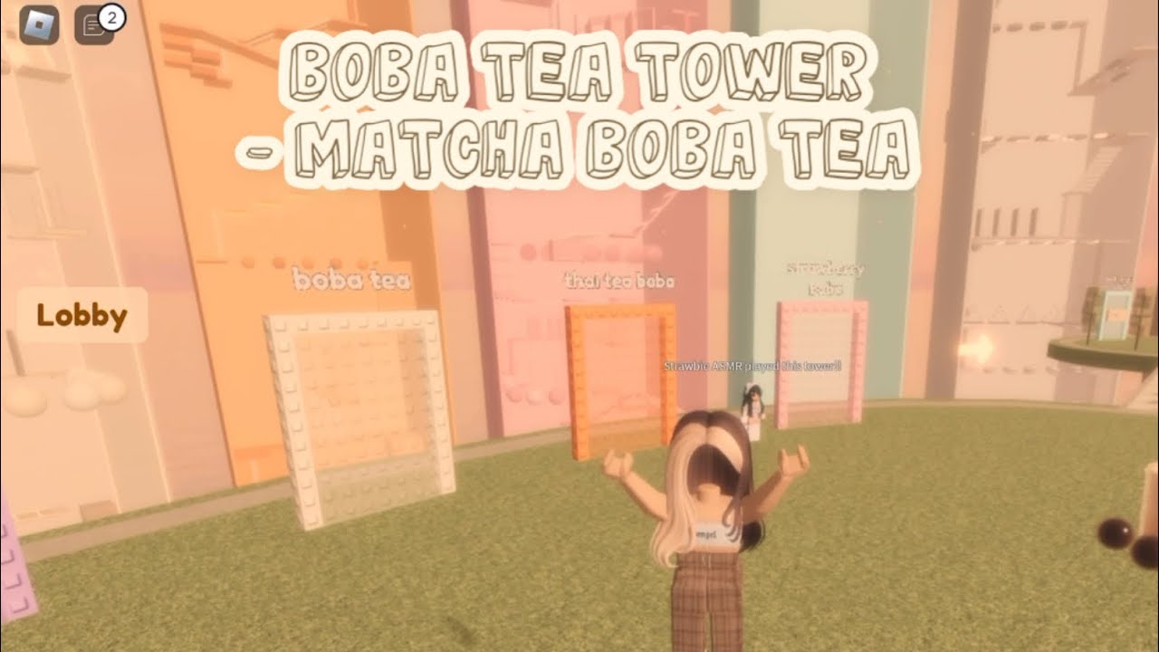 Matcha boba tea tower - YouTube