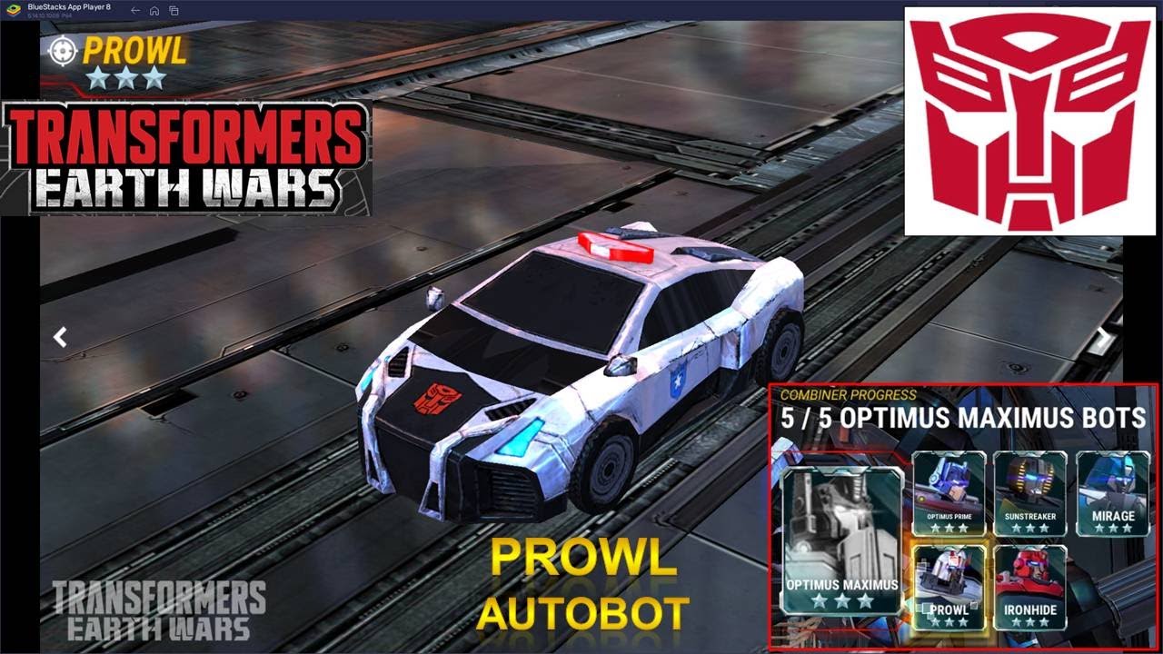Transformers: Earth Wars - Unlock Autobot PROWL (3 STAR) and Gameplay ...