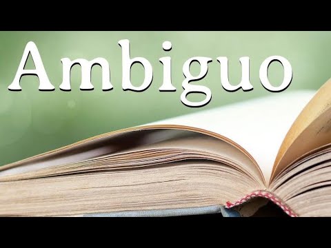 Cuando dejarás de ser ambiguo? - YouTube