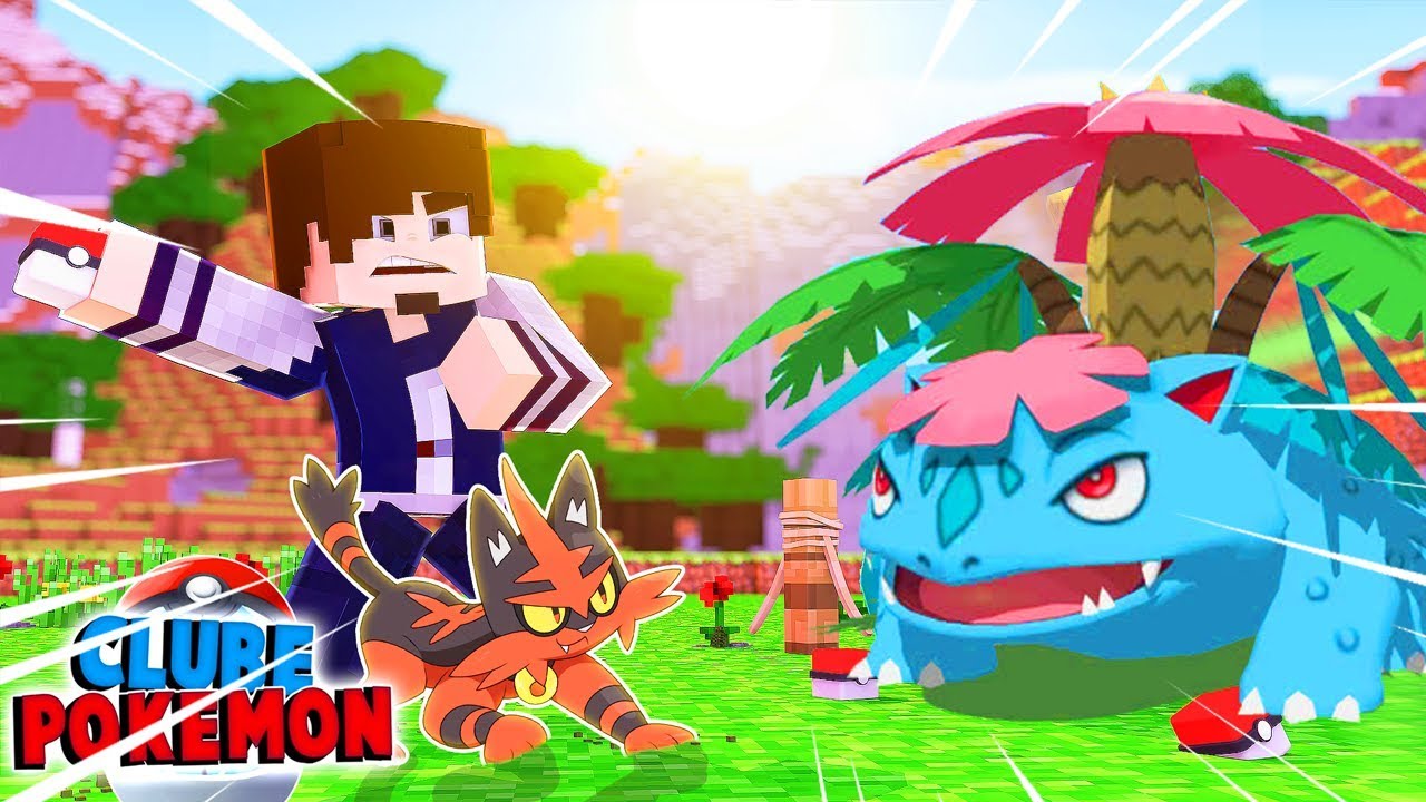 Minecraft: LUTEI CONTRA UM MEGA VENUSAUR!!! - CLUBE POKÉMON #03 - YouTube