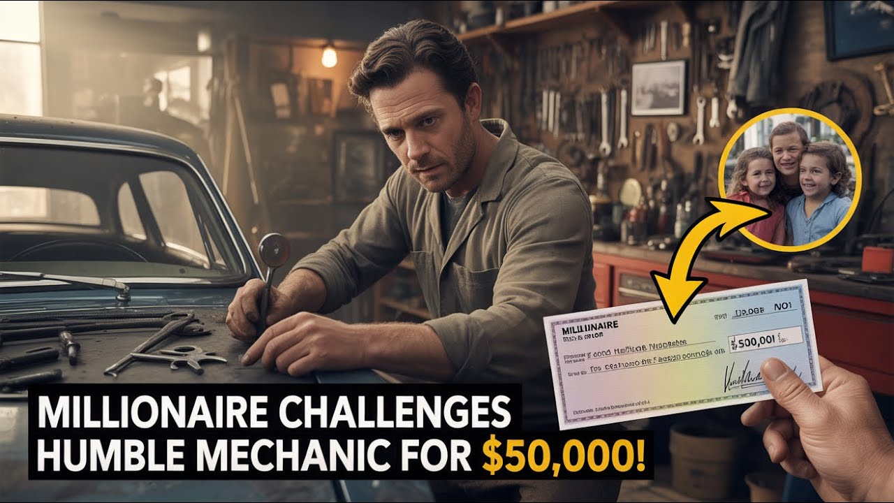 Millionaire Challenges Humble Mechanic: Fix This Engine and Win a ...
