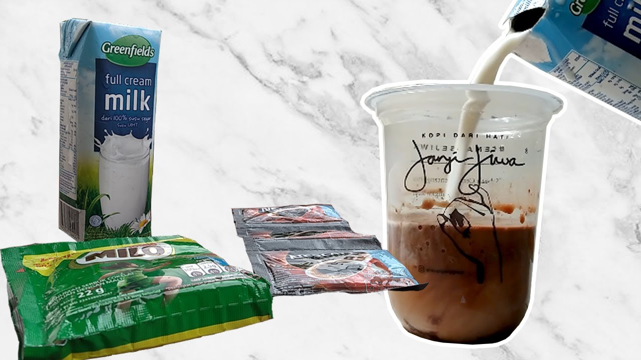 Resep Es Kopi Milo Janji Jiwa, Mudah dan Sederhana - YouTube
