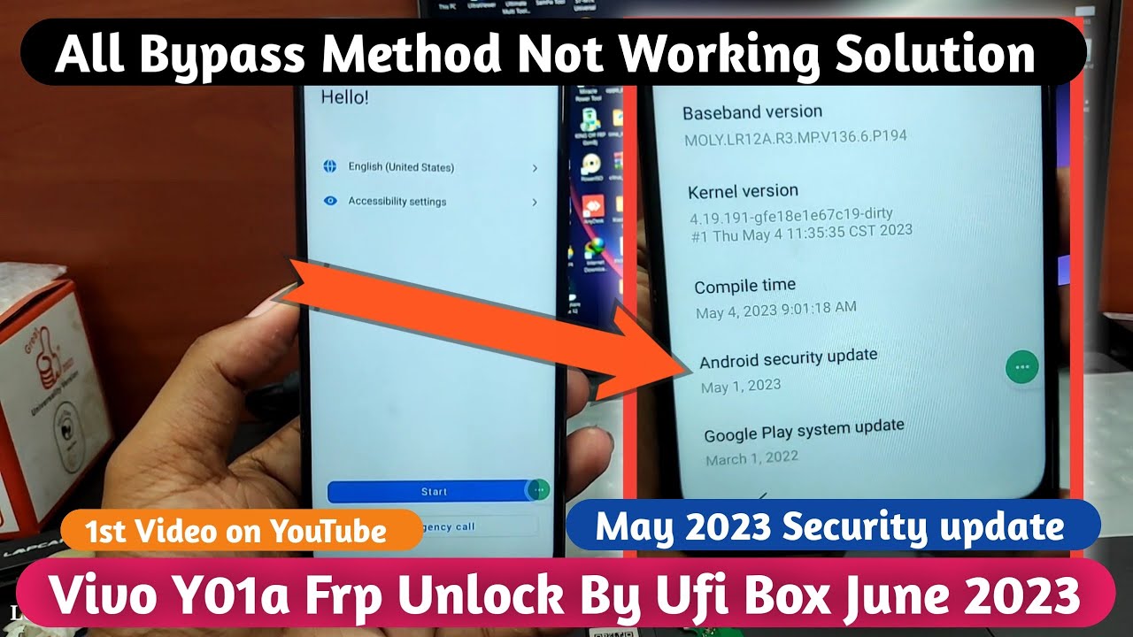 Vivo Y01a Frp Unlock By Ufi Box May 2023 Security update || Vivo Y01a ...