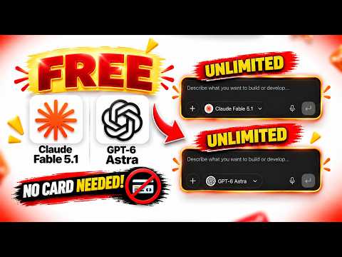 Fable 5.1 + GPT 6 Astra FREE 🤯 No Card Required | Unlimited Trick