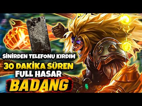 (IMDb:9.5) 30 DAKİKA SÜREN MAÇTA FULL HASAR BADANG! - SİNİRDEN TELEFONU KIRDIM! - Mobile Legends