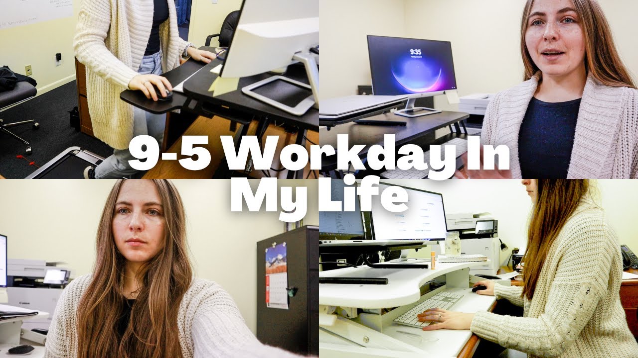 9-5 Corporate Work Day In Office | Standing Desk Updates, In Office ...