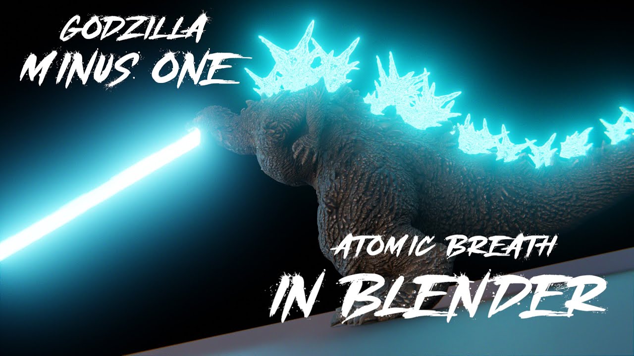 Godzilla: Minus One Atomic Breath in BLENDER - YouTube