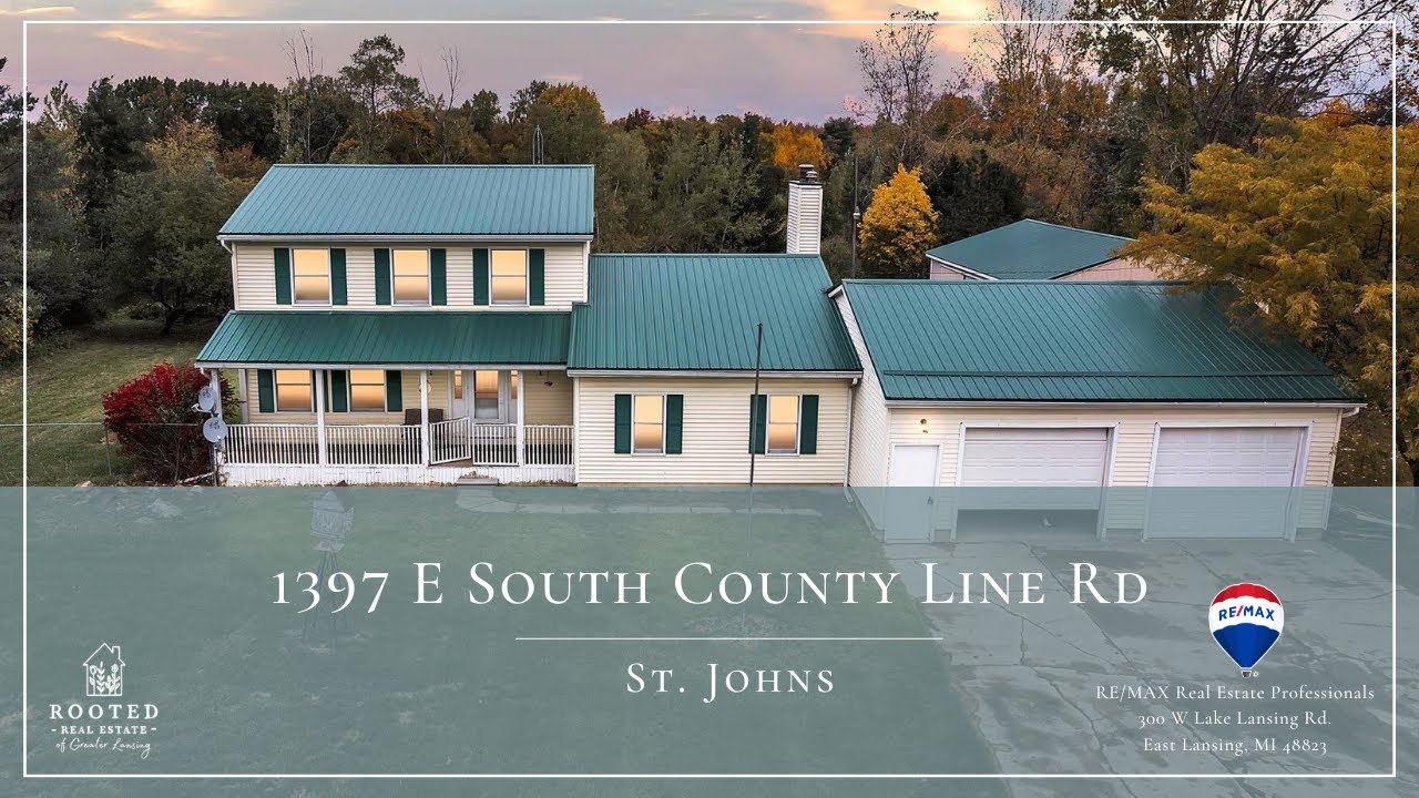 1397 E South County Line Road- St Johns,MI - YouTube