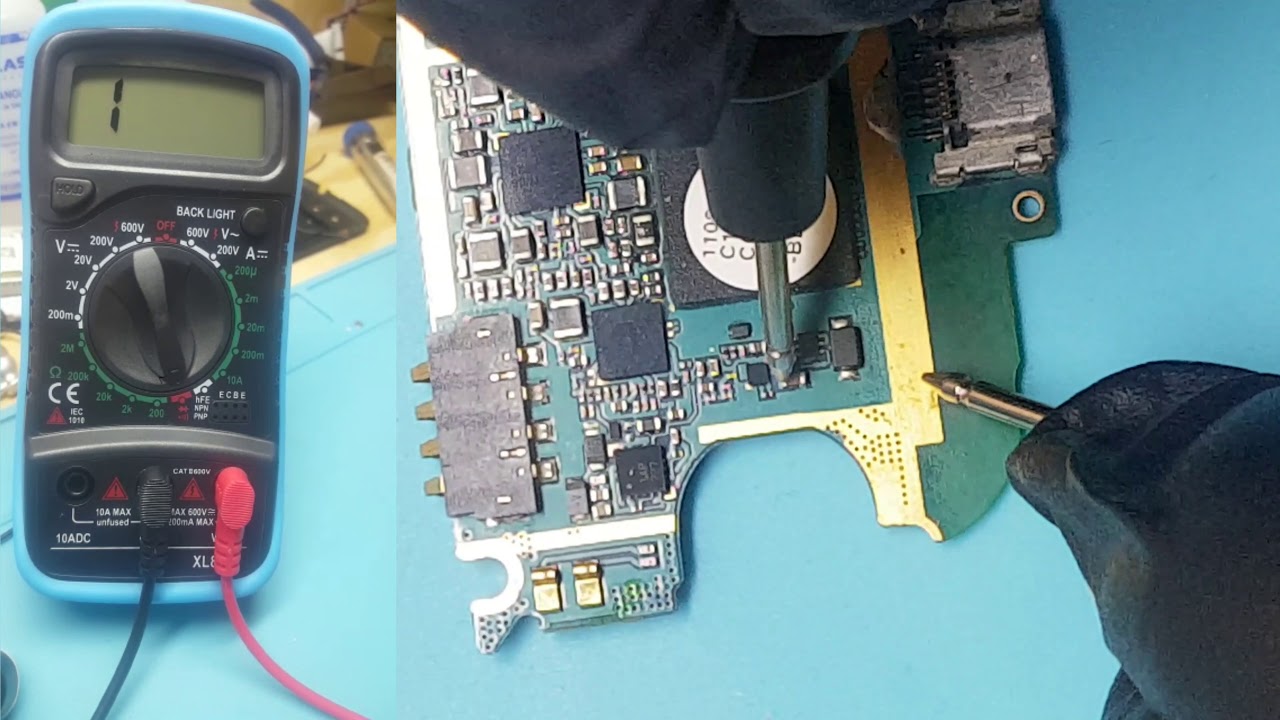 COMO TESTAR CAPACITOR CERÂMICO EM PLACAS DE CELULAR - YouTube