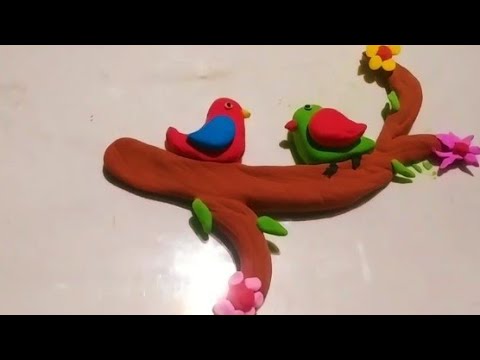 🦜clay Birds | 🐦♥️How to make a clay birds | Air dry clay | super clay ...