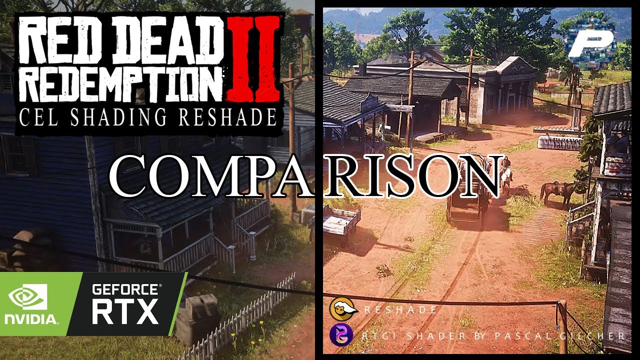 Red Dead Redemption 2 | Cel Shading Reshade | Comparison | Downloadable ...