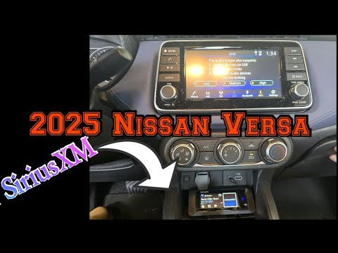 2025 Nissan Versa How to remove the radio Install Sirius XM tuner - YouTube