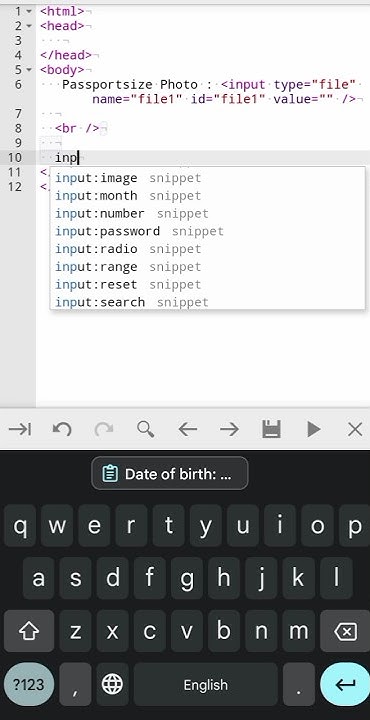 File And Password Input Type In Html5 👍 Filepasswordnewbasicofcoding Html5coding