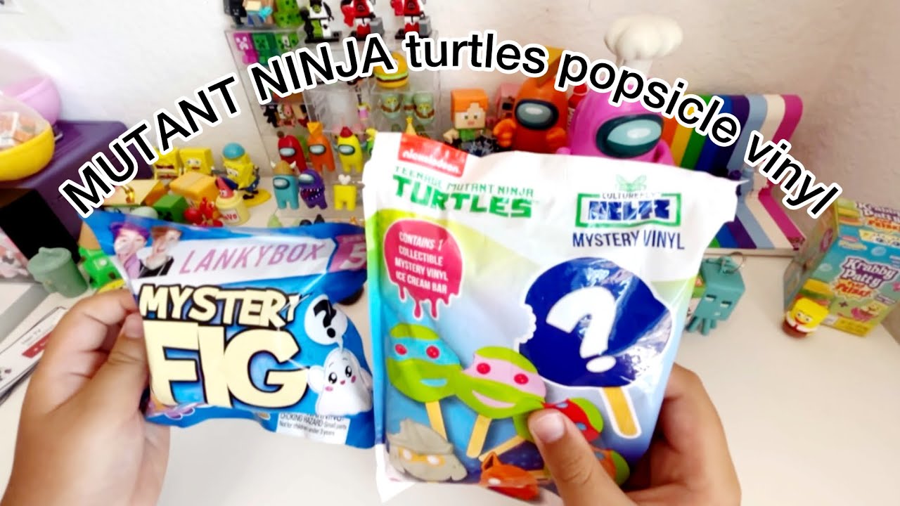 Unboxing MUTANT NINJA turtles popsicle vinyl and lanky box - YouTube