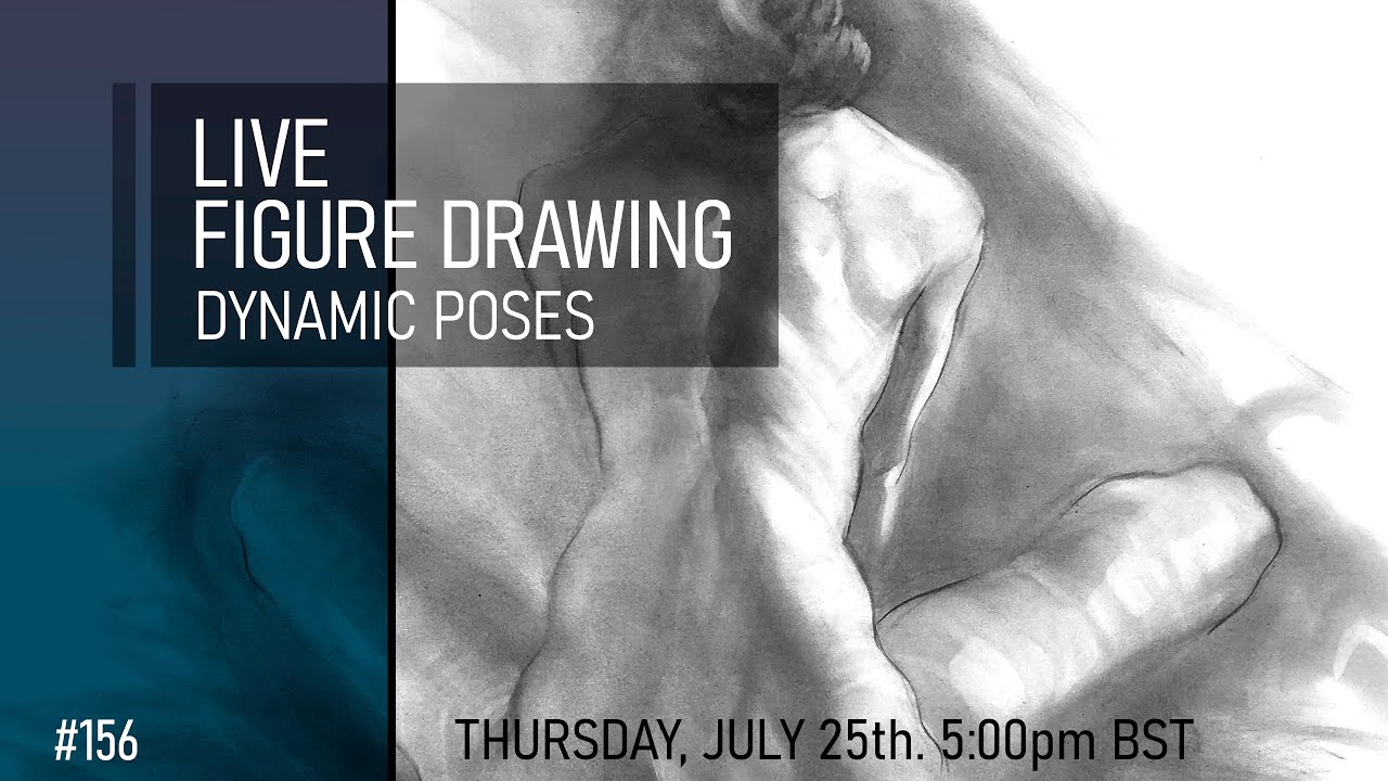 Live Figure Drawing - Dynamic Poses #156 - YouTube