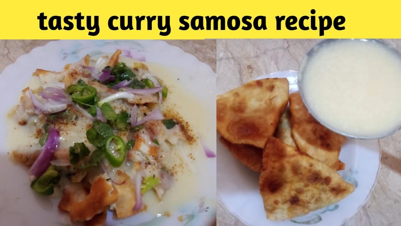 Kadhi Samosa Recipe | Kadhi Samosa Chaat | Kitchen With Memon - YouTube
