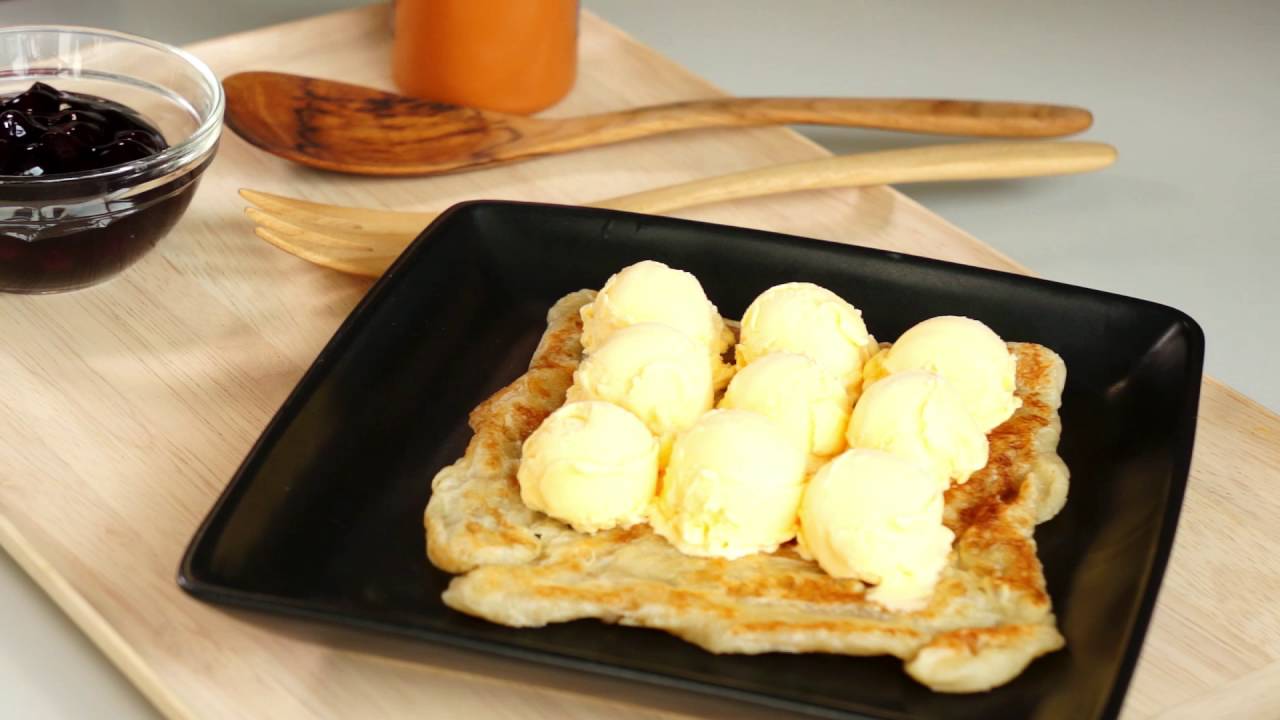 สูตรไอศกรีมโรตี - Icecream Roti Recipe - YouTube