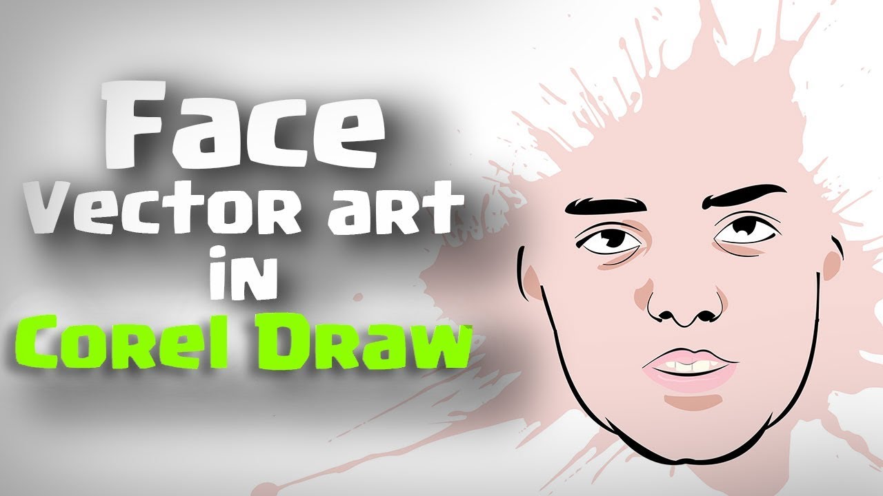 How to make simple Face vector in Corel draw - YouTube