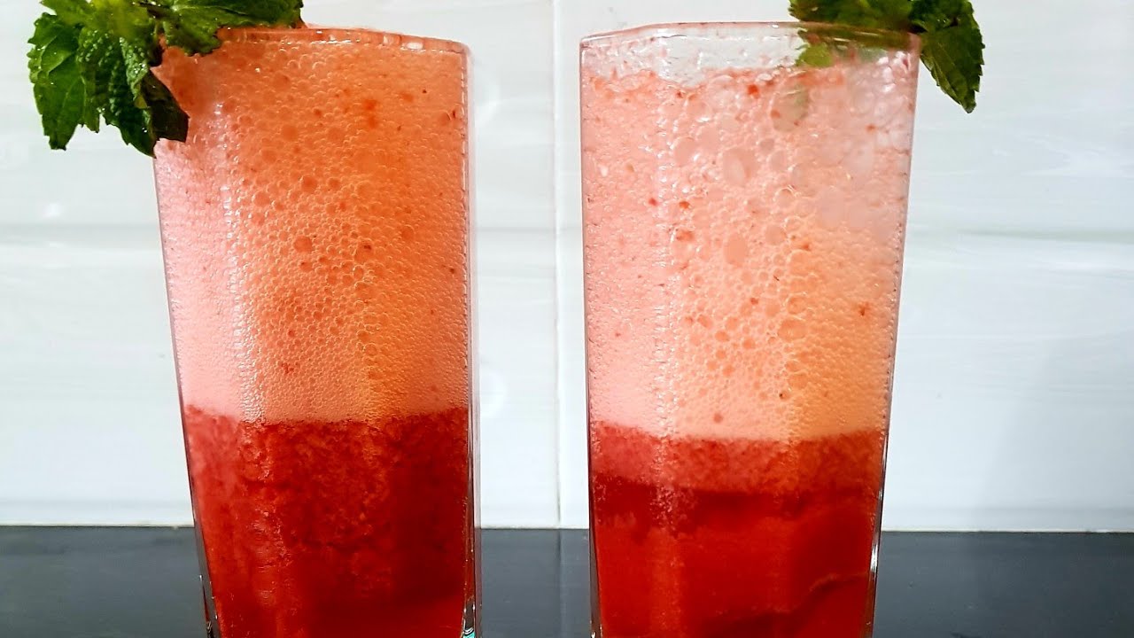 Yummiest Strawberry Spitzer Summer Drink - YouTube