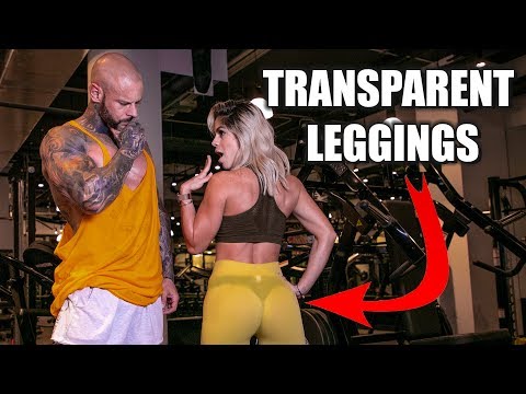 MICHELLE LEWIN: Transparent Leggings at The Gym