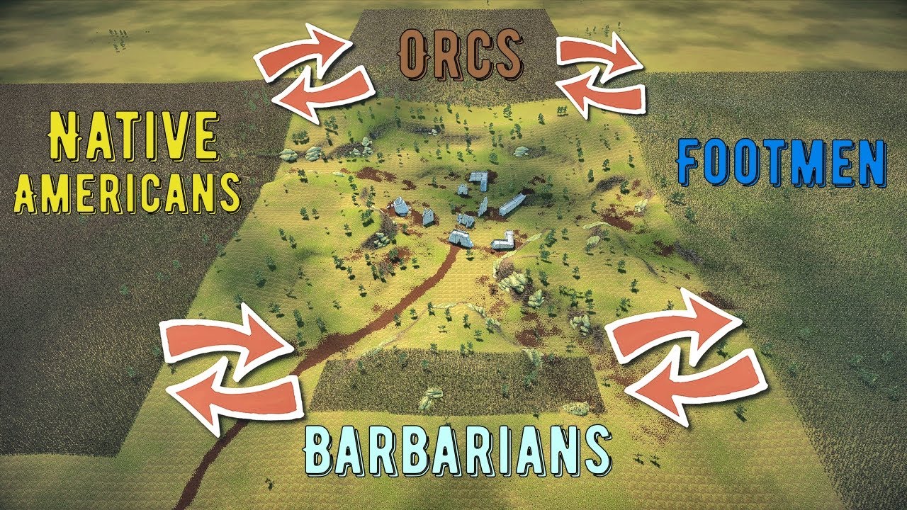 Battle Of 4 Armies: Fantasy Orcs - Footmen - Barbarian Spears - Native ...