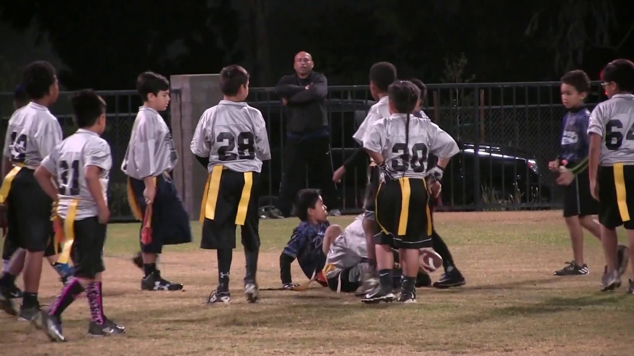 2017 Cerritos Allstars Flag Football vs Downey - Scmaf Group C - YouTube