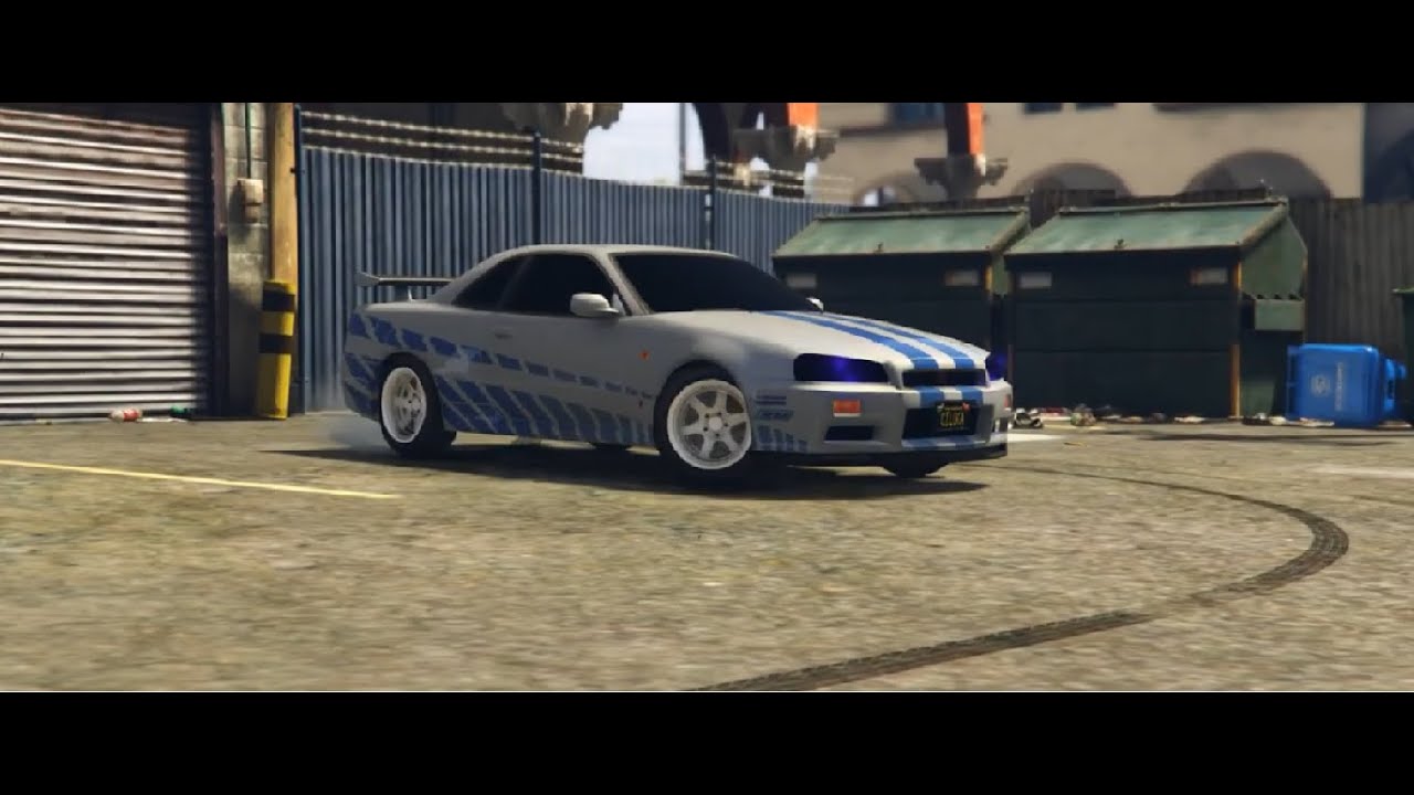 Gta V - Nissan Skyline GT-R R34 from Fast and Furious - YouTube