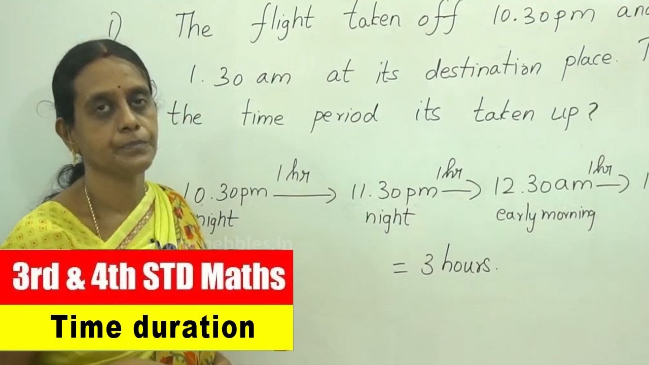 3rd & 4th STD Maths | Time duration | CBSE Syllabus Mathematics - YouTube
