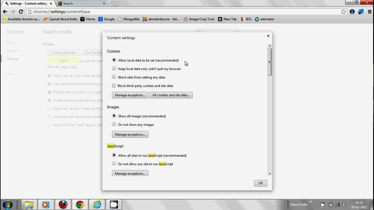 Enable Java on Google Chrome browser - YouTube