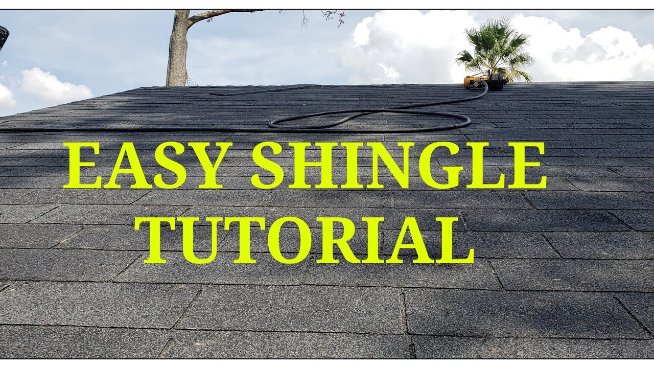 DIY Tutorial Easy Shingle Layout,.And Roof Repairs - YouTube