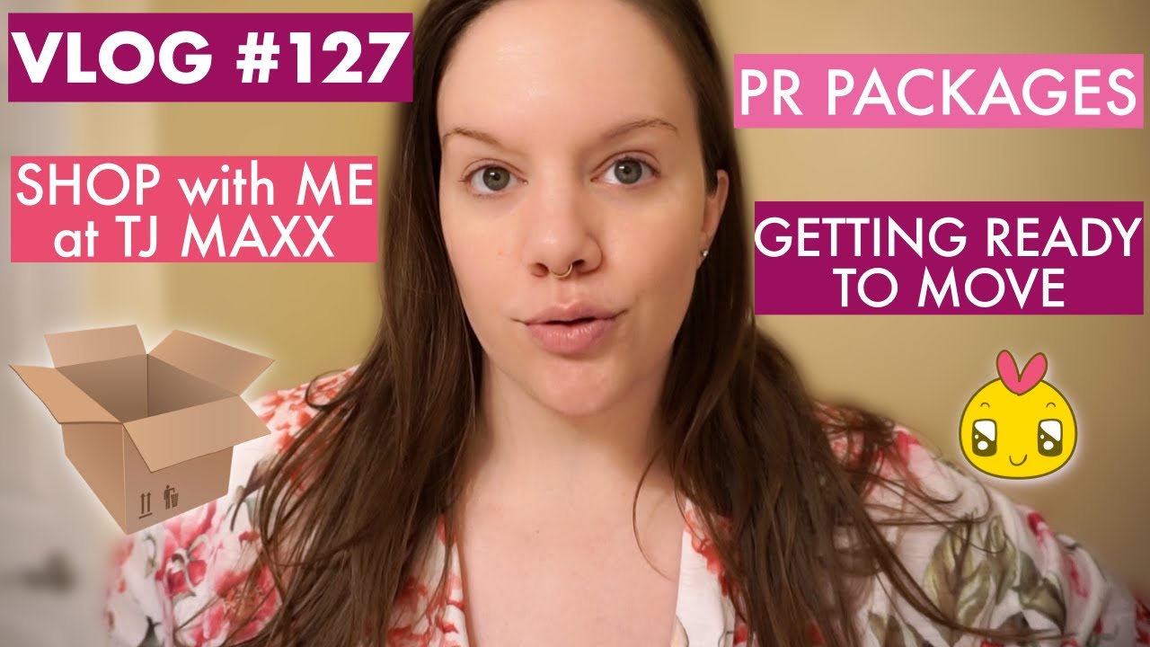 VLOG 127: Shop with me at TJ Maxx, PR Haul & Packing for the Big Move ...