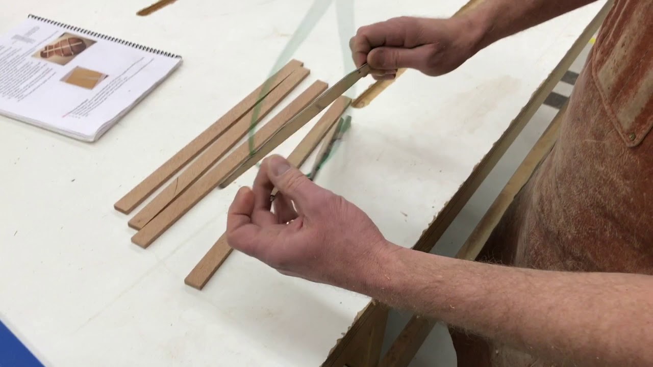 make, attach, and shape the back struts and reinforcing strip steps 1-7 ...