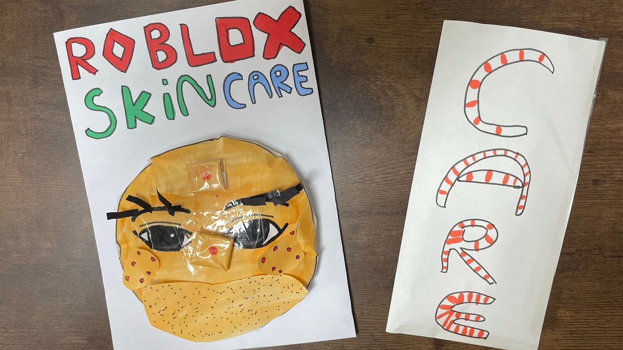 [💸paper diy💸] No music 🔇 ROBLOX skin care 로블록스 스킨케어 - YouTube