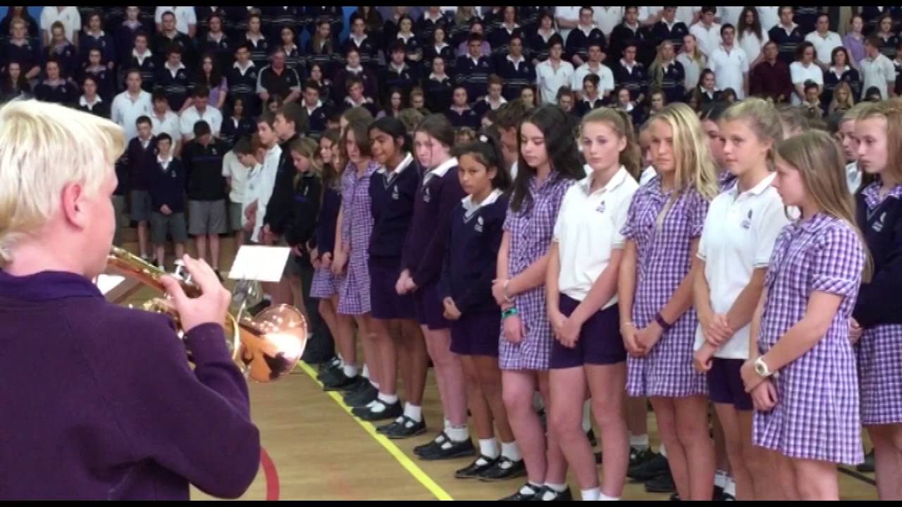 Last Post - Played by Aaron Loader at the 2016 Echuca College Anzac ...