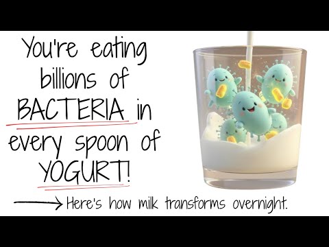 Billions of Bacteria Turn Milk Into Yogurt Overnight 🦠🥛 Here's How!