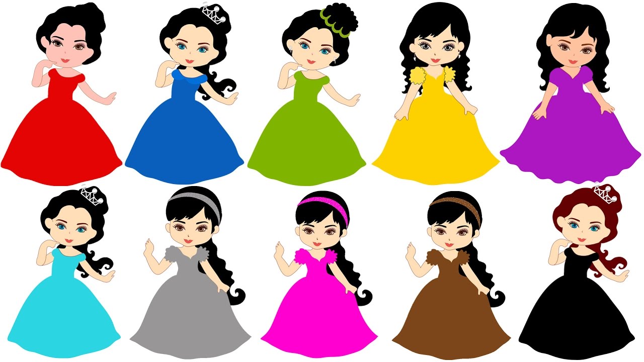 Learn Colors With Cute Doll Easy Learning Colors for children Kids ...