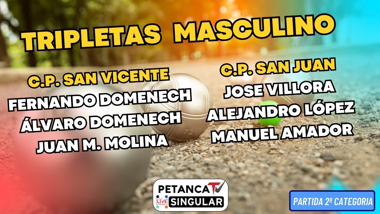 Reg tripletas masculino, C.P. San Vicente vs C.P. San Juan. - YouTube