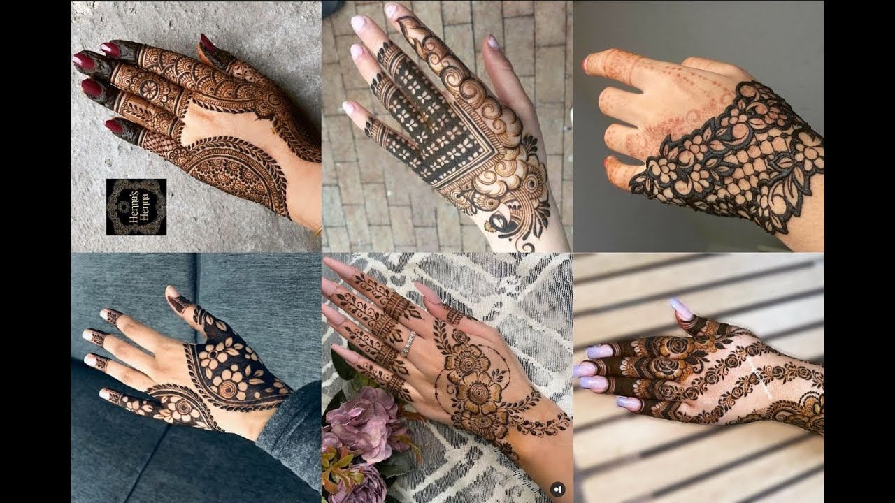 Back hand full mehndi design 🍀🍀|| heavy mehndi designs for hand - YouTube